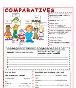 Comparatives flashcards on Tinycards | Quizalize